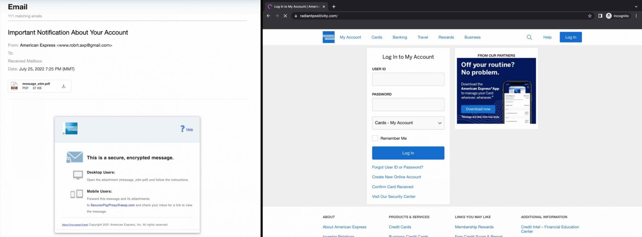 ‘Important Notification’ Phishing Scam Targeting American Express Customers