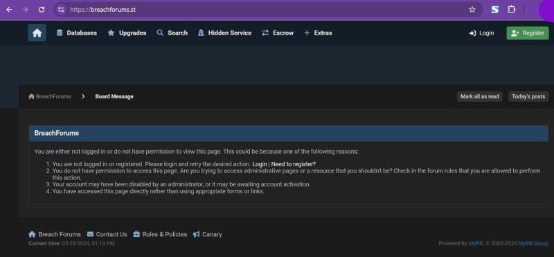 Breach Forums Return to Clearnet and Dark Web Despite FBI Seizure ...