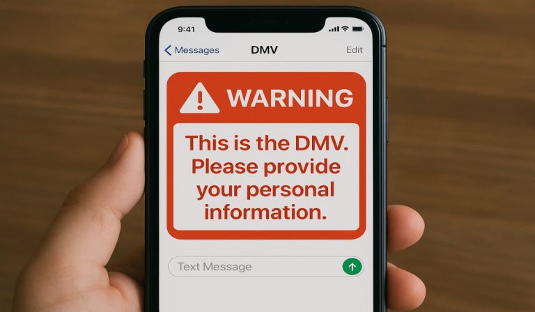 Fake DMV Texts Scam Hit Thousands in Widespread Phishing Campaign