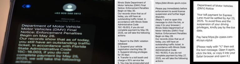 Fake DMV Texts Scam Hit Thousands in Widespread Phishing Campaign