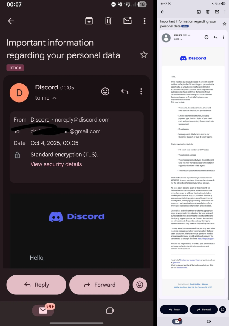 Discord Data Breach: Hackers Access IDs, Billing Details and Support Chats