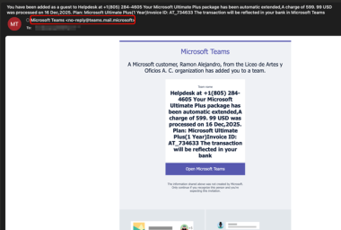 Fake Microsoft Teams Billing Phishing Alerts Reach 6,135 Users via ...